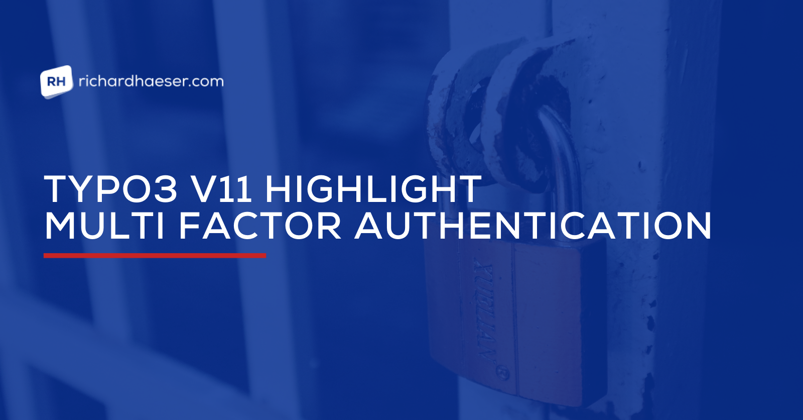 Multi Factor Authentication with TYPO3 • richardhaeser.com